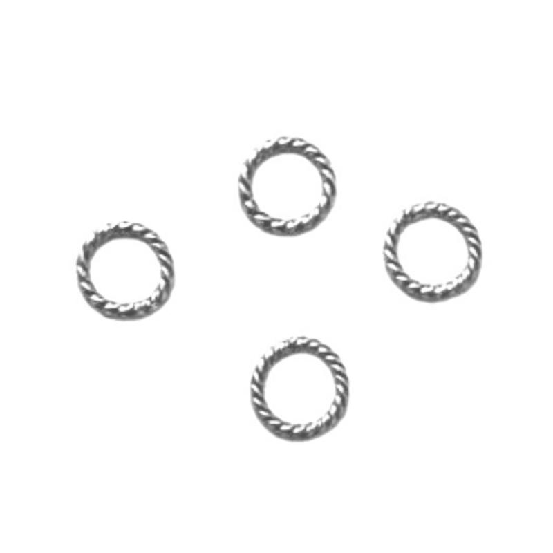 KØB HER - Snoede øskner 925 sølv – 7 mm (4 stk.)